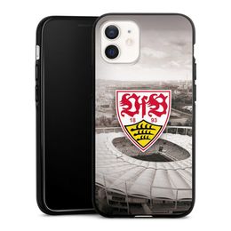 DeinDesign iPhone 12 Handy Silikon H&uuml;lle Case schwarz Handyh&uuml;lle Vfb Stuttgart Stadium Official Licensed Product