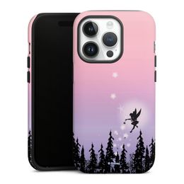 DeinDesign iPhone 14 Pro Handy Panzer Handyh&uuml;lle robuste Outdoor H&uuml;lle Schutzh&uuml;lle matt Tinkerbells Official Licensed Product Disney Tough Case
