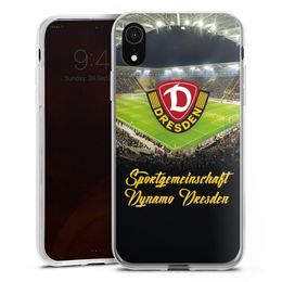 DeinDesign iPhone Xr Handy Silikon H&uuml;lle Case transparent Handyh&uuml;lle Sg Dynamo Dresden Sgd Official Licensed Product Silikon Case