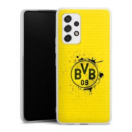 DeinDesign Galaxy A53 5G Handy Silikon H&uuml;lle Case transparent Handyh&uuml;lle Borussia Dortmund Official Licensed Product Bvb Silikon Case
