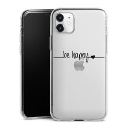 DeinDesign iPhone 11 Handy Silikon H&uuml;lle Case transparent Handyh&uuml;lle Happiness Motiv Ohne Hintergrund Statement Silikon Case