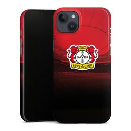 DeinDesign iPhone 14 Plus Handy Premium Case Smartphone Handyh&uuml;lle Schutzh&uuml;lle gl&auml;nzend Bayer 04 Leverkusen Official Licensed Product Stadium Premium Case
