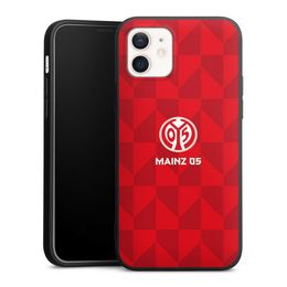 DeinDesign iPhone 12 Handy Premium Silikon H&uuml;lle Handyh&uuml;lle schwarz Case Official Licensed Product Merchandise Mainz 05 Silikon Premium Case