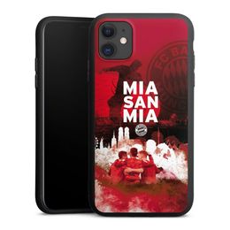 DeinDesign iPhone 11 Handy Premium Silikon H&uuml;lle Handyh&uuml;lle schwarz Case Mia San Mia Fcb Fc Bayern M&uuml;nchen Silikon Premium Case