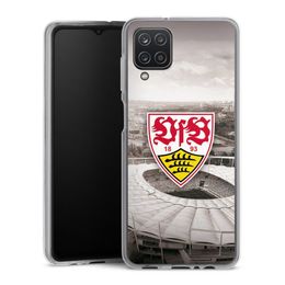 DeinDesign Galaxy A12 Handy Silikon H&uuml;lle Case transparent Handyh&uuml;lle Official Licensed Product Vfb Stuttgart Stadium Silikon Case