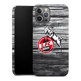 DeinDesign iPhone 12 Pro Max Handy Premium Case Smartphone Handyh&uuml;lle Schutzh&uuml;lle matt 1. Fc K&ouml;ln Official Licensed Product Wooden Look Premium Case