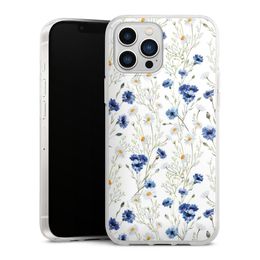 DeinDesign iPhone 13 Pro Max Handy Silikon H&uuml;lle Case transparent Handyh&uuml;lle Flowers Muster Flower Silikon Case