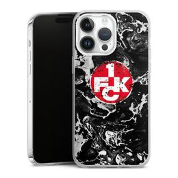 DeinDesign iPhone 14 Pro Max Handy Silikon H&uuml;lle Case transparent Handyh&uuml;lle Coat Of Arms 1. Fc Kaiserslautern Muster Silikon Case