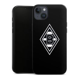 DeinDesign iPhone 14 Plus Handy Silikon H&uuml;lle Case schwarz Handyh&uuml;lle Borussia M&ouml;nchengladbach Gladbach Coat Of Arms