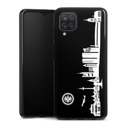 DeinDesign Galaxy A12 Handy Silikon H&uuml;lle Case schwarz Handyh&uuml;lle Eintracht Frankfurt Skyline Sge
