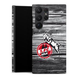 DeinDesign Galaxy S23 Ultra Handy Premium Case Smartphone Handyh&uuml;lle Schutzh&uuml;lle matt 1. Fc K&ouml;ln Wooden Look Official Licensed Product Premium Case