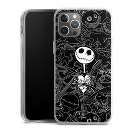DeinDesign iPhone 12 Pro Max Handy Silikon H&uuml;lle Case transparent Handyh&uuml;lle Disney Nightmare Before Christmas Halloween Silikon Case
