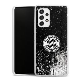 DeinDesign Galaxy A53 5G Handy Silikon H&uuml;lle Case wei&szlig; Handyh&uuml;lle Fcb Fc Bayern M&uuml;nchen Official Licensed Product Silikon Case