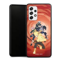 DeinDesign Galaxy A53 5G Handy Silikon H&uuml;lle Case schwarz Handyh&uuml;lle Sasuke Sakura Naruto Shippuden