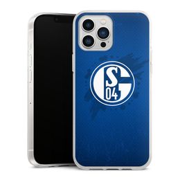 DeinDesign iPhone 13 Pro Max Handy Silikon H&uuml;lle Case transparent Handyh&uuml;lle Official Licensed Product Fc Schalke 04 Schalke 04 Silikon Case