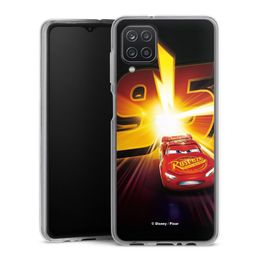 DeinDesign Galaxy A12 Handy Silikon H&uuml;lle Case transparent Handyh&uuml;lle Cars Lightning Mcqueen 95 Official Licensed Product Silikon Case