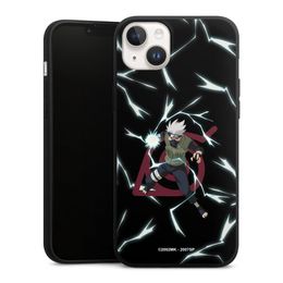 DeinDesign iPhone 14 Handy Premium Silikon H&uuml;lle Handyh&uuml;lle schwarz Case Naruto Shippuden Official Licensed Product Kakashi Silikon Premium Case