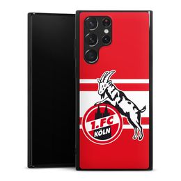 DeinDesign Galaxy S22 Ultra Handy Silikon H&uuml;lle Case schwarz Handyh&uuml;lle Official Licensed Product Coat Of Arms 1. Fc K&ouml;ln