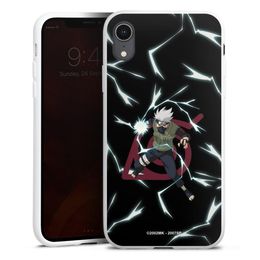 DeinDesign iPhone Xr Handy Silikon H&uuml;lle Case wei&szlig; Handyh&uuml;lle Naruto Shippuden Official Licensed Product Kakashi Silikon Case