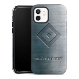 DeinDesign iPhone 12 mini Handy Panzer Handyh&uuml;lle robuste Outdoor H&uuml;lle Schutzh&uuml;lle gl&auml;nzend Metallic Look Hsv Hamburger Sv Tough Case