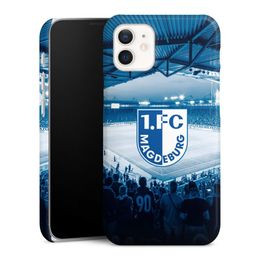 DeinDesign iPhone 12 mini Handy Premium Case Smartphone Handyh&uuml;lle Schutzh&uuml;lle gl&auml;nzend Stadium 1. Fcm 1. Fc Magdeburg Premium Case