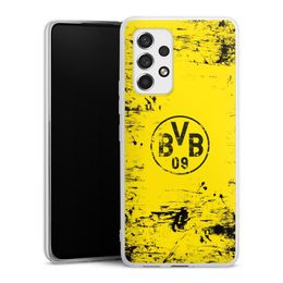 DeinDesign Galaxy A53 5G Handy Silikon H&uuml;lle Case transparent Handyh&uuml;lle Bvb Borussia Dortmund Official Licensed Product Silikon Case