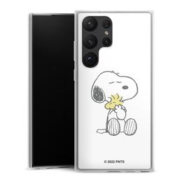 DeinDesign Galaxy S23 Ultra Handy Silikon H&uuml;lle Case transparent Handyh&uuml;lle Snoopy Love Peanuts Silikon Case