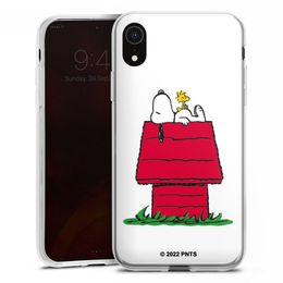 DeinDesign iPhone Xr Handy Silikon H&uuml;lle Case transparent Handyh&uuml;lle Snoopy Peanuts Official Licensed Product Silikon Case