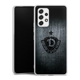 DeinDesign Galaxy A53 5G Handy Silikon H&uuml;lle Case transparent Handyh&uuml;lle Sg Dynamo Dresden Official Licensed Product Vintage Silikon Case