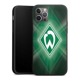 DeinDesign iPhone 12 Pro Handy Premium Silikon H&uuml;lle Handyh&uuml;lle schwarz Case Sv Werder Bremen Official Licensed Product Coat Of Arms Silikon Premium Case