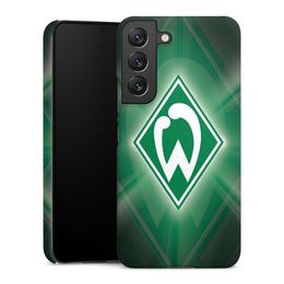 DeinDesign Galaxy S22 Handy Premium Case Smartphone Handyh&uuml;lle Schutzh&uuml;lle matt Sv Werder Bremen Coat Of Arms Official Licensed Product Premium Case