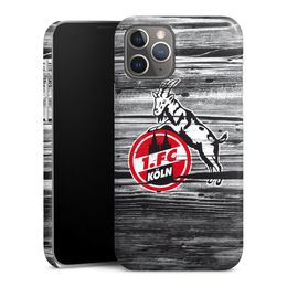 DeinDesign iPhone 12 Pro Handy Premium Case Smartphone Handyh&uuml;lle Schutzh&uuml;lle gl&auml;nzend 1. Fc K&ouml;ln Wooden Look Official Licensed Product Premium Case