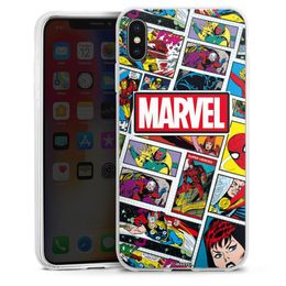 DeinDesign iPhone Xs Max Handy Silikon H&uuml;lle Case transparent Handyh&uuml;lle Muster Comic Marvel Silikon Case