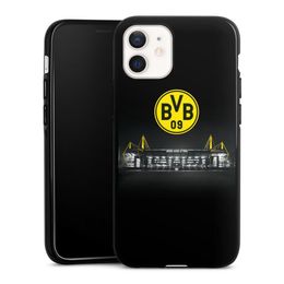 DeinDesign iPhone 12 mini Handy Silikon H&uuml;lle Case schwarz Handyh&uuml;lle Borussia Dortmund Stadium Bvb