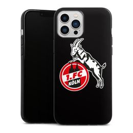 DeinDesign iPhone 13 Pro Max Handy Silikon H&uuml;lle Case schwarz Handyh&uuml;lle Transparent Logo 1. Fc K&ouml;ln