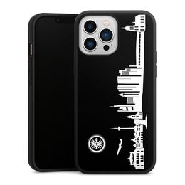 DeinDesign iPhone 13 Pro Max Handy Premium Silikon H&uuml;lle Handyh&uuml;lle schwarz Case Eintracht Frankfurt Sge Skyline Silikon Premium Case