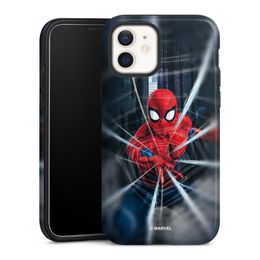 DeinDesign iPhone 12 mini Handy Panzer Handyh&uuml;lle robuste Outdoor H&uuml;lle Schutzh&uuml;lle gl&auml;nzend Kinofilm Marvel Spiderman Tough Case