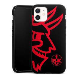 DeinDesign iPhone 12 Handy Silikon H&uuml;lle Case schwarz Handyh&uuml;lle 1. Fc Kaiserslautern Logo Official Licensed Product