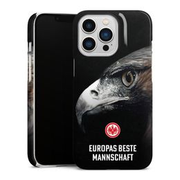 DeinDesign iPhone 13 Pro Handy Premium Case Smartphone Handyh&uuml;lle Schutzh&uuml;lle gl&auml;nzend European Cup Official Licensed Product Eintracht Frankfurt Premium Case