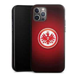 DeinDesign iPhone 12 Pro Handy Silikon H&uuml;lle Case schwarz Handyh&uuml;lle Coat Of Arms Eintracht Frankfurt Official Licensed Product