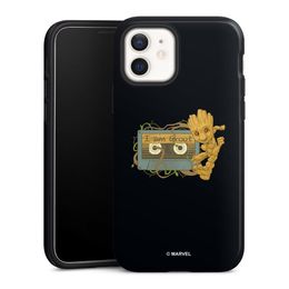 DeinDesign iPhone 12 mini Handy Panzer Handyh&uuml;lle robuste Outdoor H&uuml;lle Schutzh&uuml;lle gl&auml;nzend Guardians Of The Galaxy Groot Marvel Tough Case
