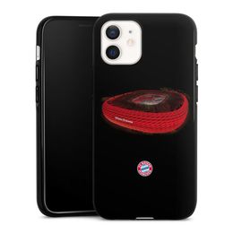 DeinDesign iPhone 12 Handy Silikon H&uuml;lle Case schwarz Handyh&uuml;lle Fcb Fc Bayern M&uuml;nchen Official Licensed Product Stadium