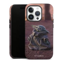 DeinDesign iPhone 14 Pro Handy Panzer Handyh&uuml;lle robuste Outdoor H&uuml;lle Schutzh&uuml;lle matt The Child Star Wars Baby Yoda Tough Case