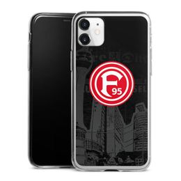 DeinDesign iPhone 11 Handy Slim Case Silikon Handyh&uuml;lle transparent H&uuml;lle extra d&uuml;nn Logo Official Licensed Product Fortuna D&uuml;sseldorf Silikon Slim Case