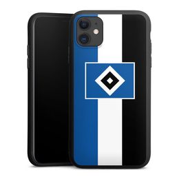 DeinDesign iPhone 11 Handy Premium Silikon H&uuml;lle Handyh&uuml;lle schwarz Case Stripes Hamburger Sv Hsv Silikon Premium Case