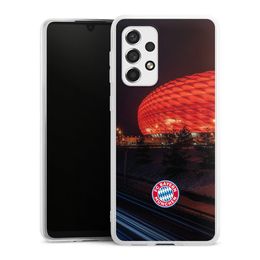 DeinDesign Galaxy A33 5G Handy Silikon H&uuml;lle Case transparent Handyh&uuml;lle Fc Bayern M&uuml;nchen Stadium Fcb Silikon Case