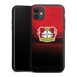 DeinDesign iPhone 11 Handy Premium Silikon H&uuml;lle Handyh&uuml;lle schwarz Case Official Licensed Product Stadium Bayer 04 Leverkusen Silikon Premium Case