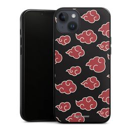 DeinDesign iPhone 14 Plus Handy Silikon H&uuml;lle Case schwarz Handyh&uuml;lle Akatsuki Official Licensed Product Naruto Shippuden