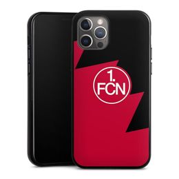 DeinDesign iPhone 12 Pro Handy Silikon H&uuml;lle Case schwarz Handyh&uuml;lle 1. Fc N&uuml;rnberg Merchandise 1. Fcn