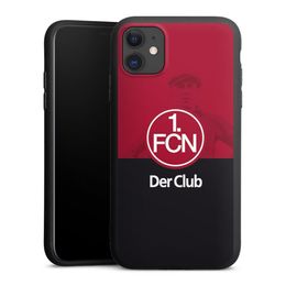DeinDesign iPhone 11 Handy Premium Silikon H&uuml;lle Handyh&uuml;lle schwarz Case Official Licensed Product Der Club 1. Fc N&uuml;rnberg Silikon Premium Case